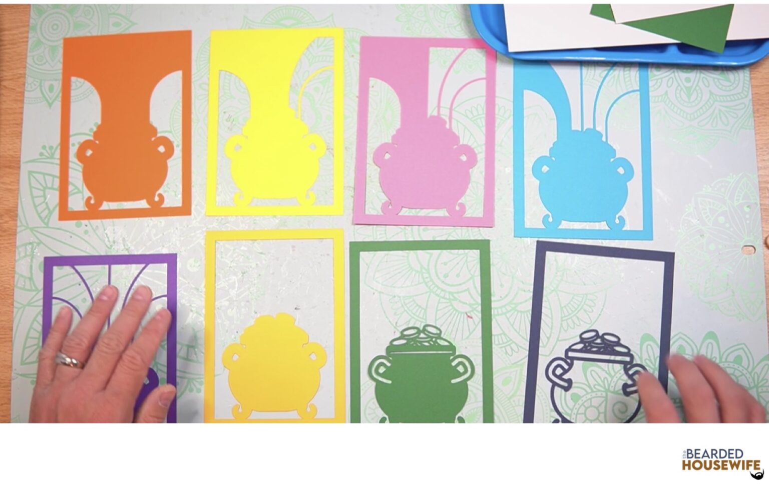 How to Make Fun Layered Cards for St. Patrick's Day - The Bearded Housewife