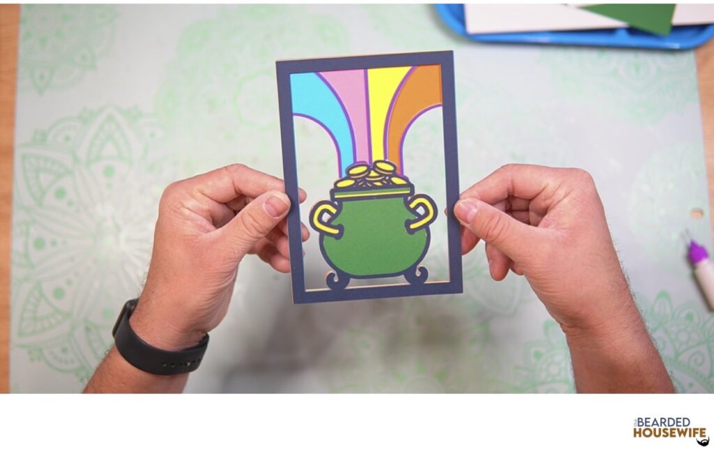 How to Make Fun Layered Cards for St. Patrick's Day - The Bearded Housewife