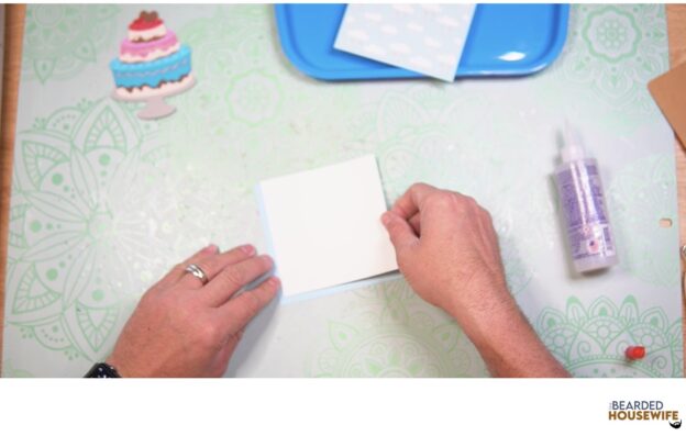 How to Make Birthday Cake Side Edge Cards - The Bearded Housewife
