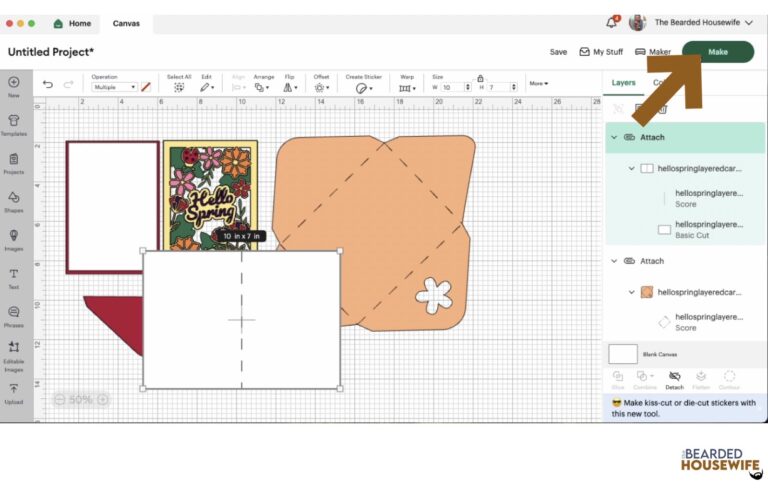 How to Make Cute Layered Cards for Springtime - The Bearded Housewife