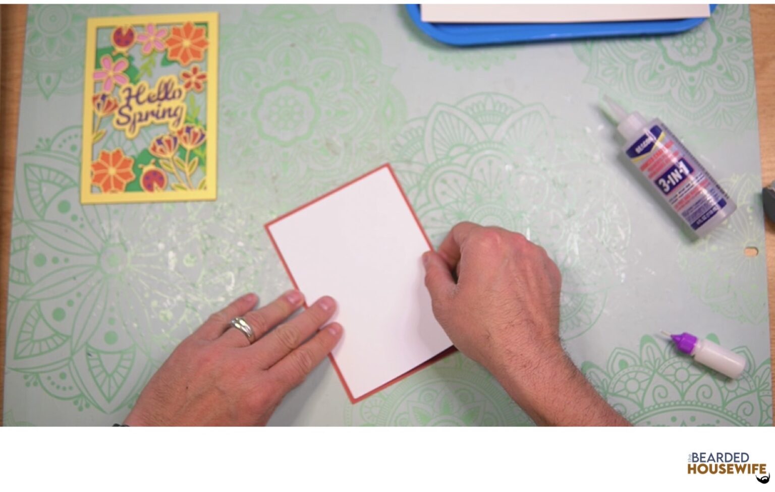 How to Make Cute Layered Cards for Springtime - The Bearded Housewife