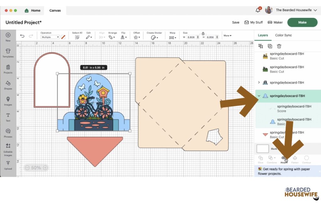 How to Make Pretty Box Cards for Spring - The Bearded Housewife