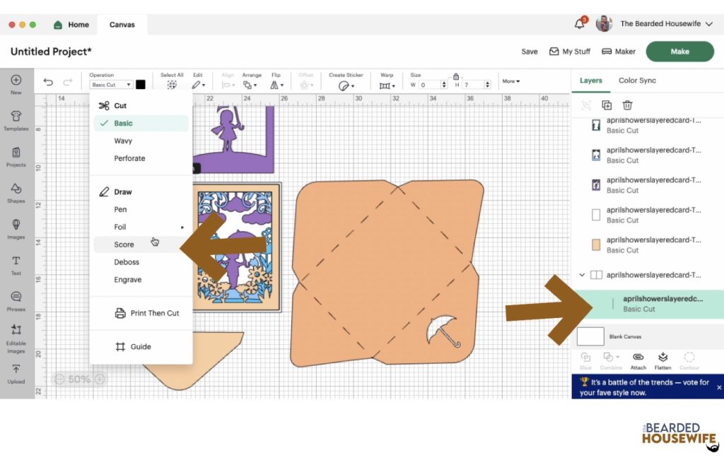 How to Make Adorable Layered Cards for Rainy Spring Days - The Bearded ...