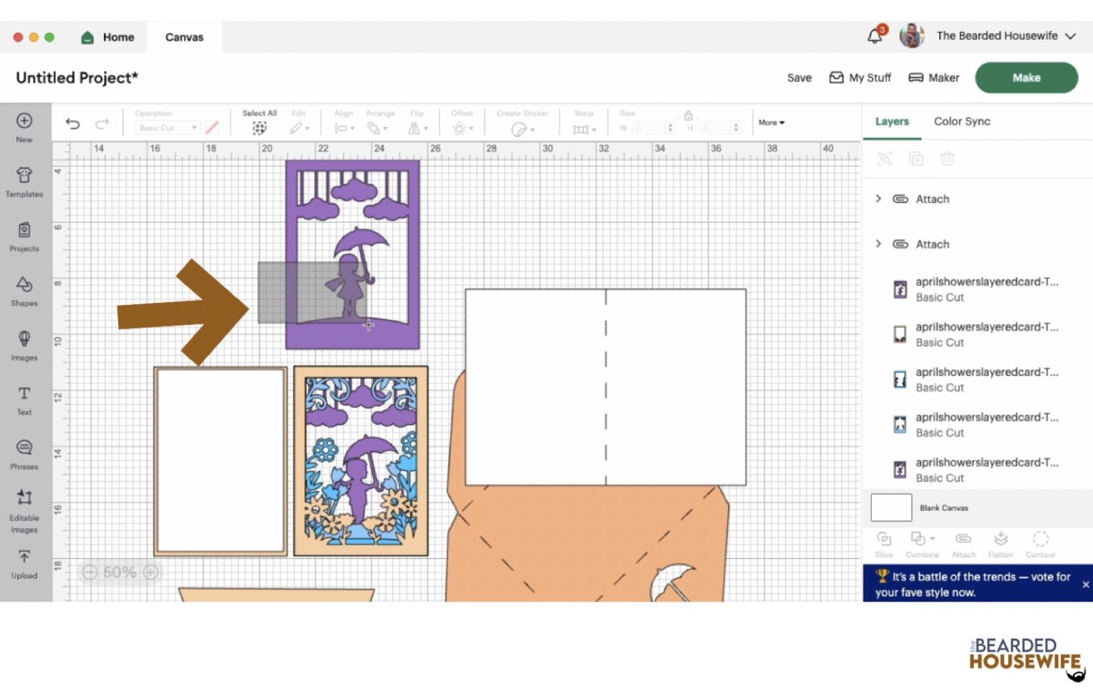 How to Make Adorable Layered Cards for Rainy Spring Days - The Bearded ...