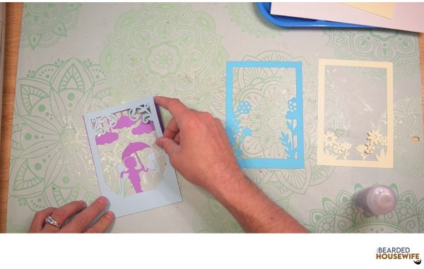 How to Make Adorable Layered Cards for Rainy Spring Days - The Bearded ...