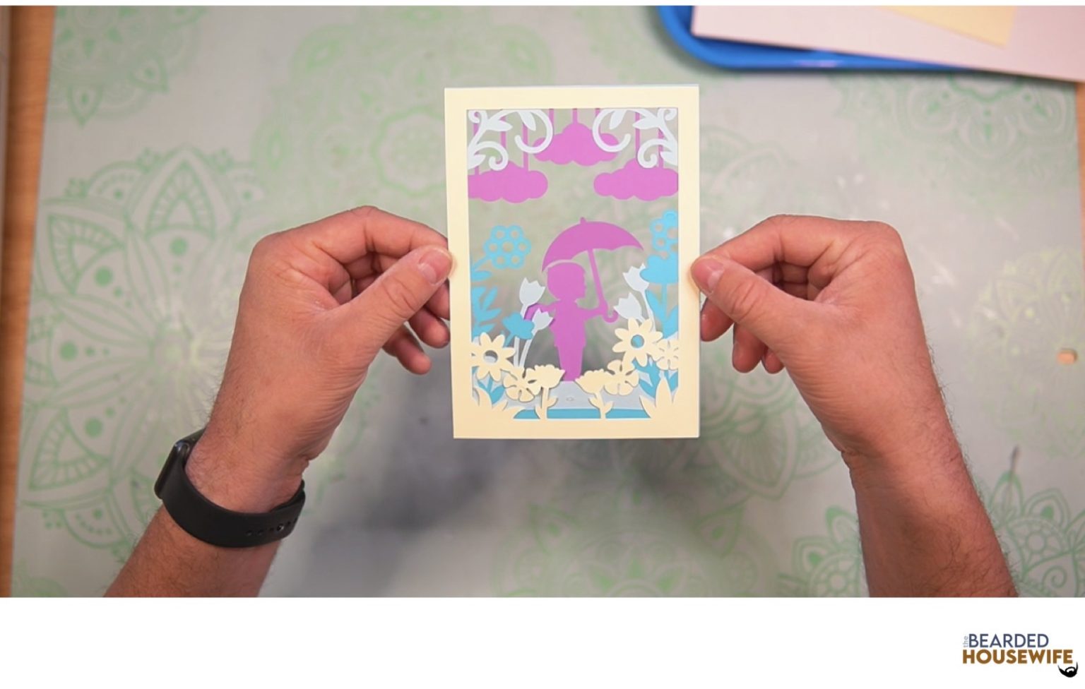 How to Make Adorable Layered Cards for Rainy Spring Days - The Bearded ...
