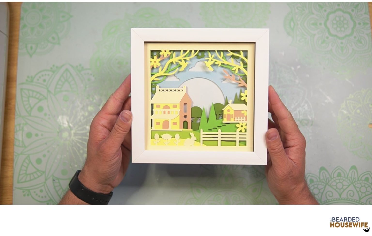 How to Make Pretty Springtime Shadow Boxes - The Bearded Housewife