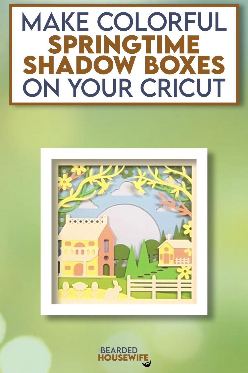 How to Make Pretty Springtime Shadow Boxes - The Bearded Housewife