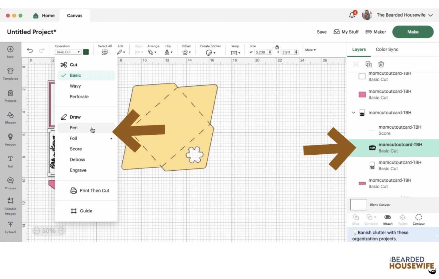 How to Make Pretty Cutout Cards for Mom - The Bearded Housewife