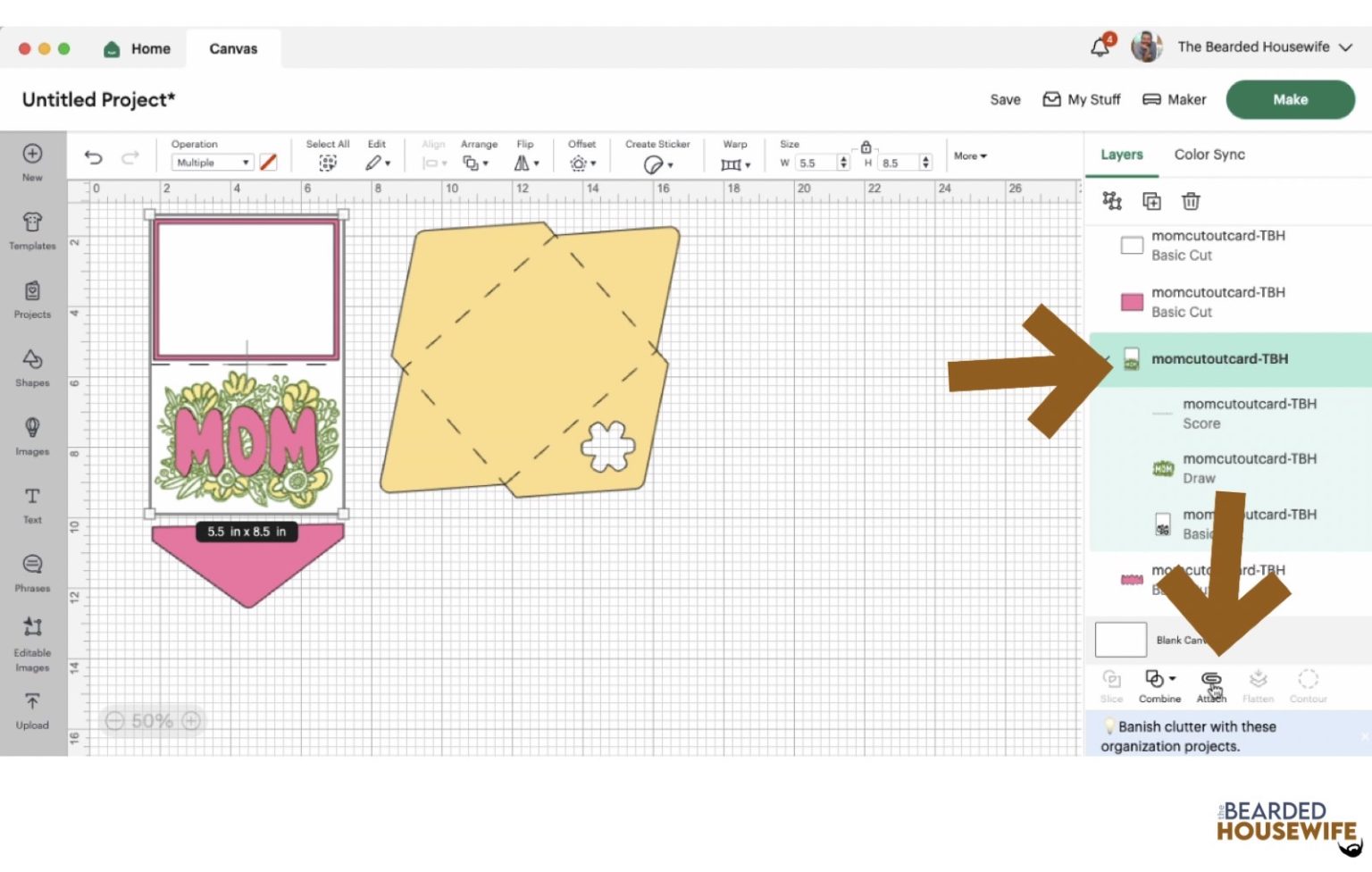 How to Make Pretty Cutout Cards for Mom - The Bearded Housewife