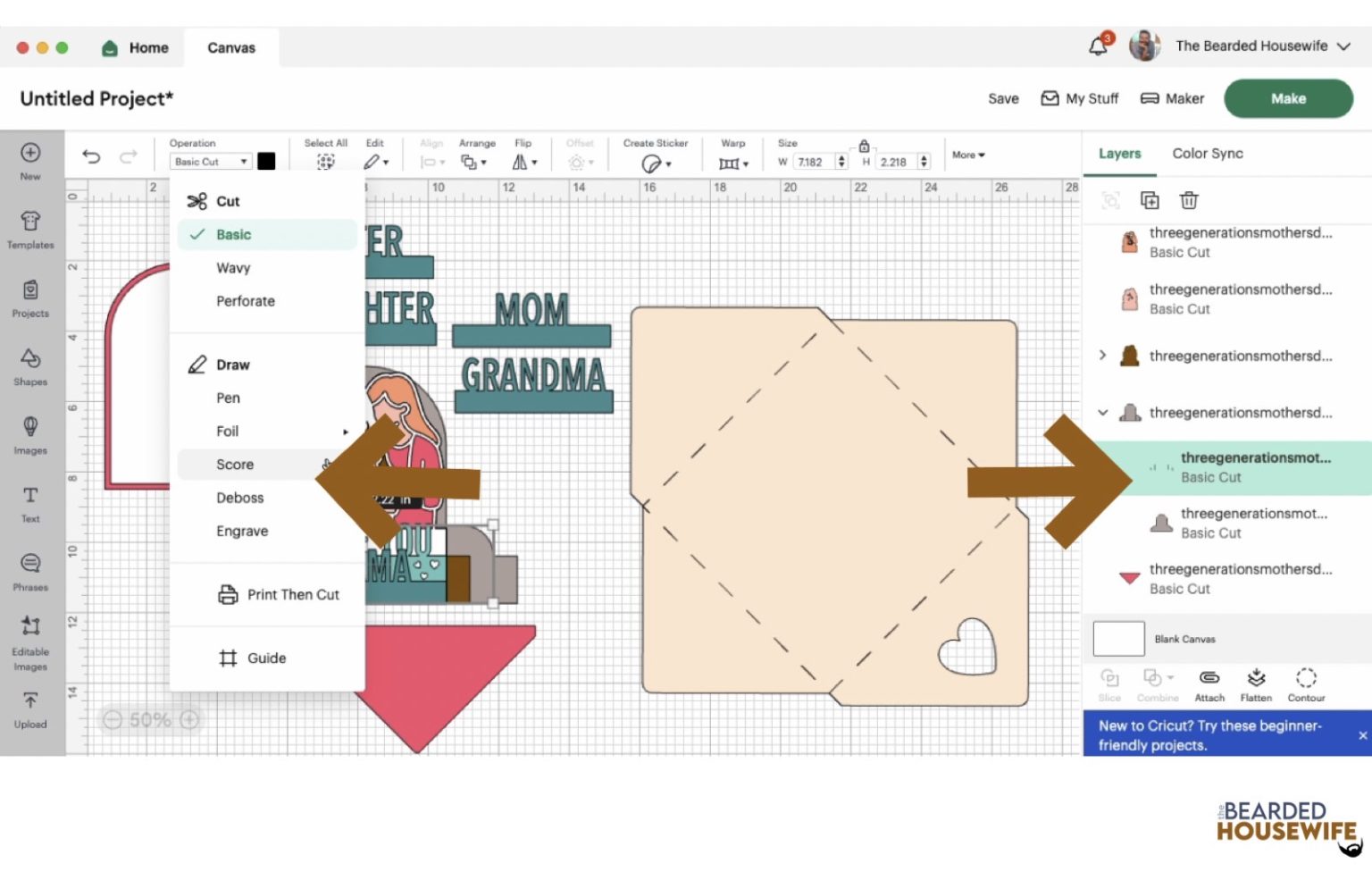 How to Make Meaningful Three Generations Box Cards - The Bearded Housewife