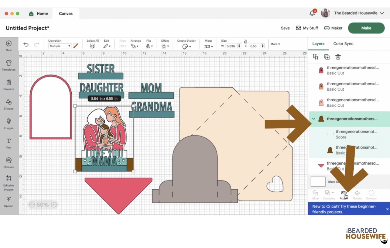How to Make Meaningful Three Generations Box Cards - The Bearded Housewife