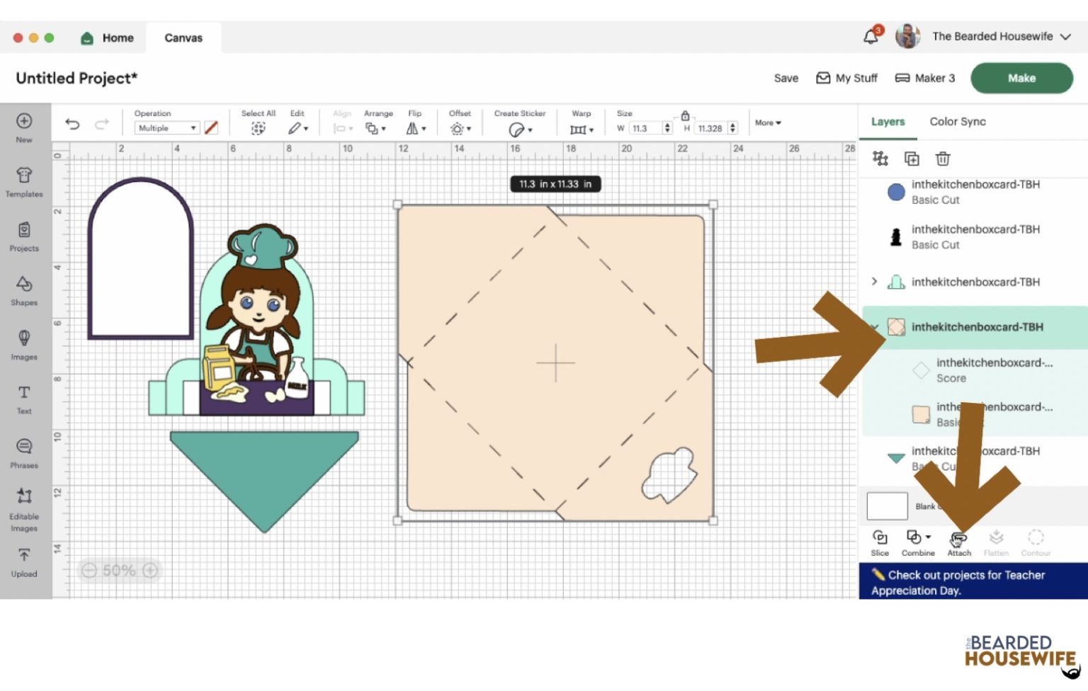 How to Make Cute Baking Box Cards - The Bearded Housewife