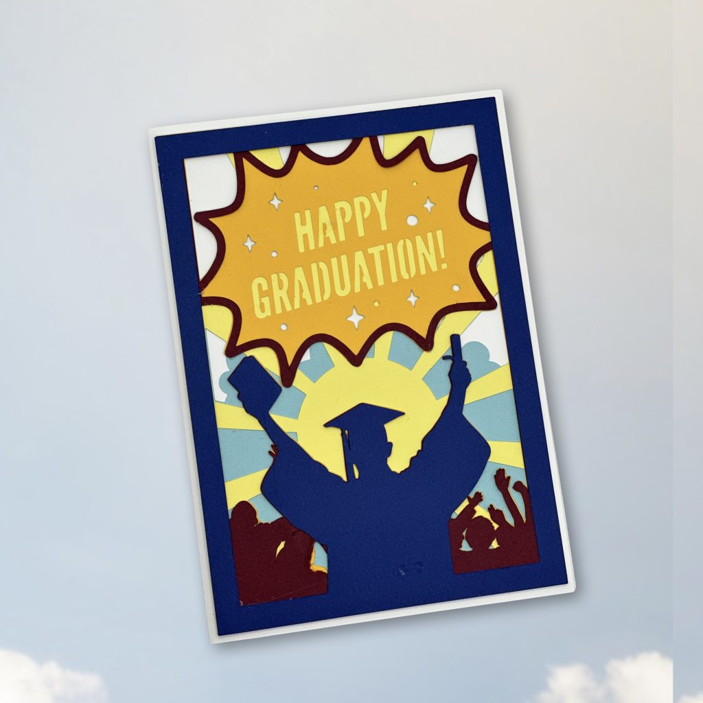 How to Make Easy Graduation Layered Cards - The Bearded Housewife