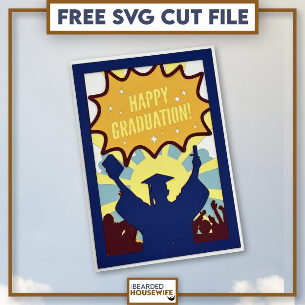 How to Make Easy Graduation Layered Cards - The Bearded Housewife