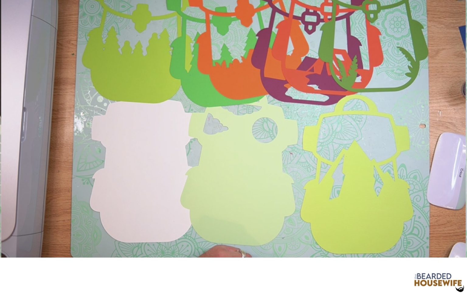 How to Make Camping Layered Paper Crafts - The Bearded Housewife