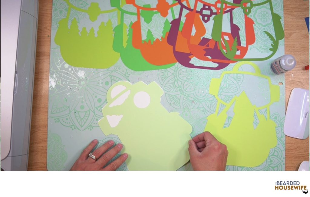 How to Make Camping Layered Paper Crafts - The Bearded Housewife