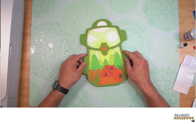 How to Make Camping Layered Paper Crafts - The Bearded Housewife