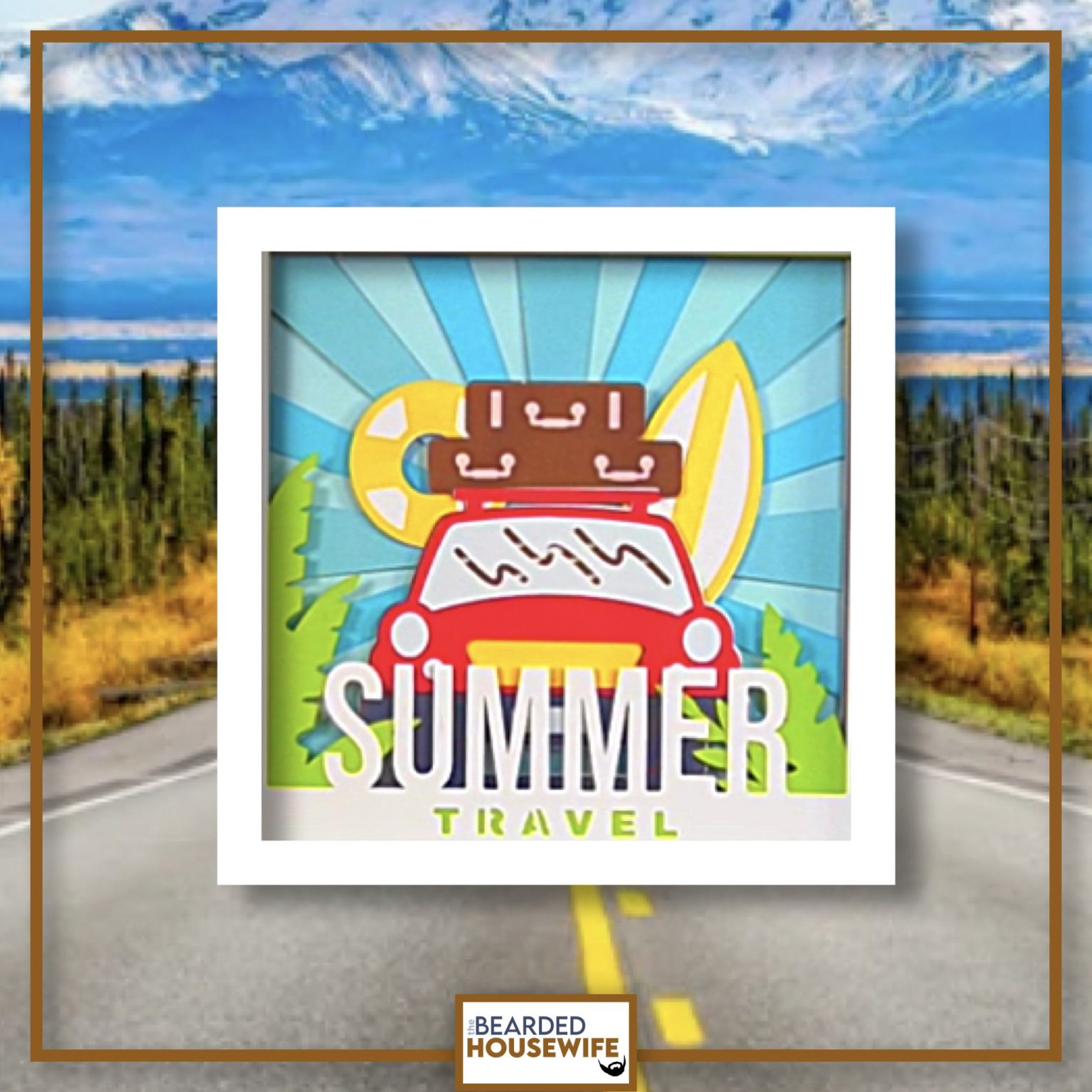 How to Make Fun Summer Travel Shadow Boxes - The Bearded Housewife