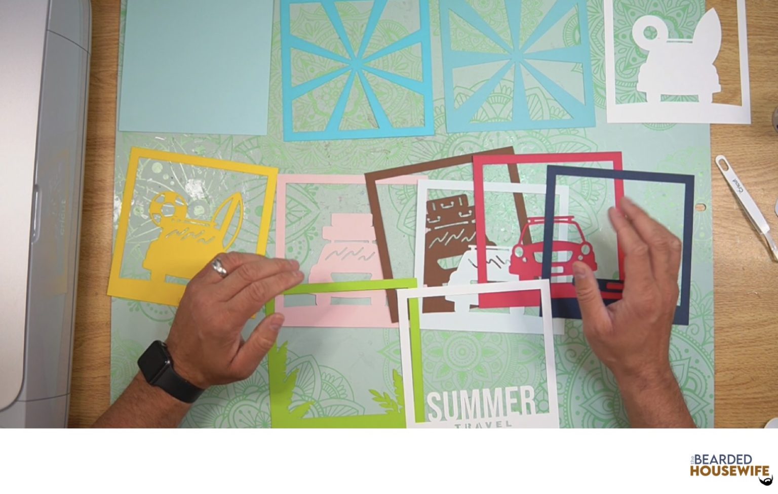 How to Make Fun Summer Travel Shadow Boxes - The Bearded Housewife