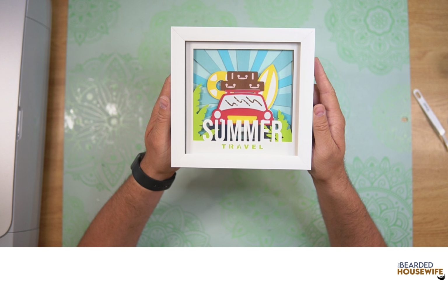 How to Make Fun Summer Travel Shadow Boxes - The Bearded Housewife