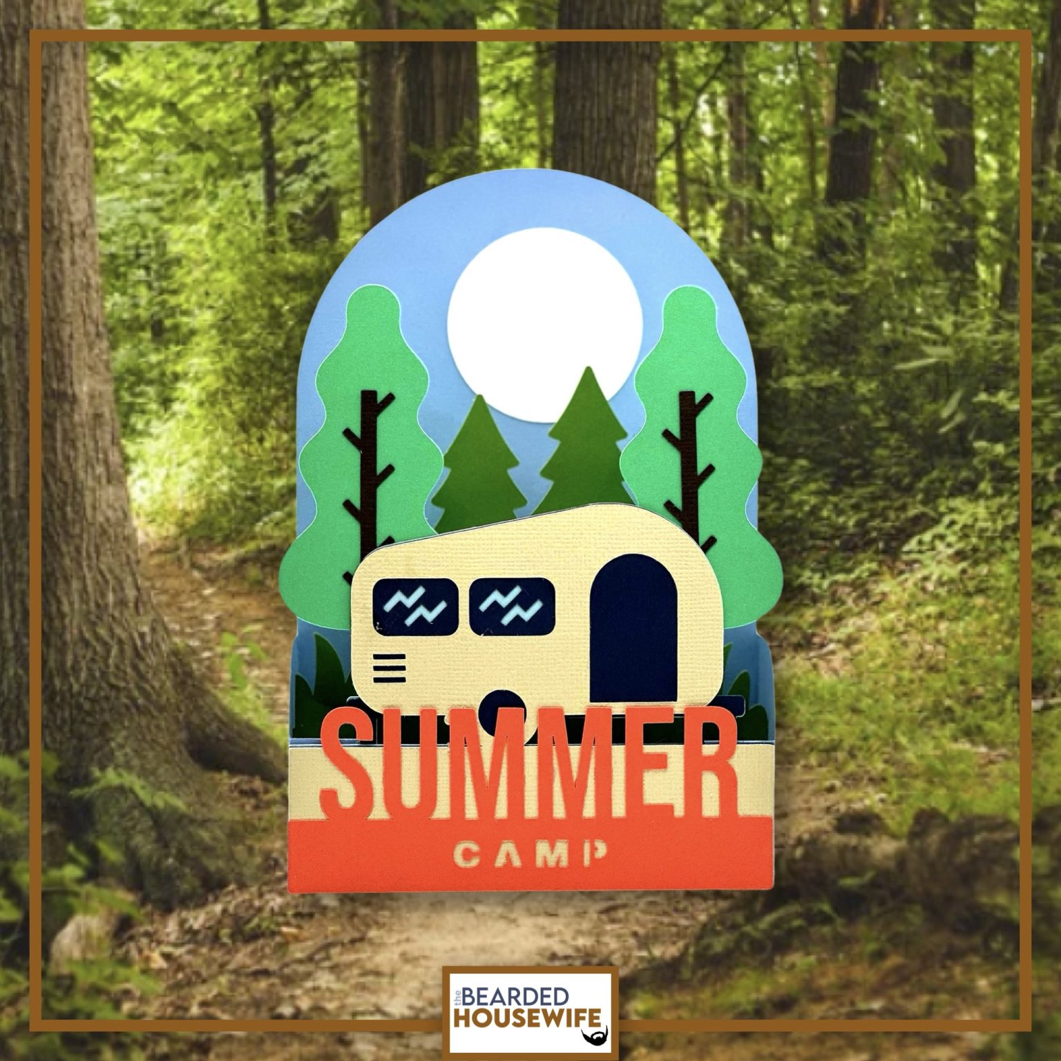 How to Make Summer Camping Box Cards - The Bearded Housewife