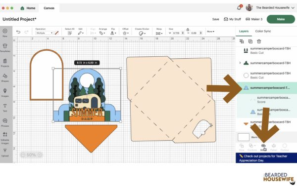How to Make Summer Camping Box Cards - The Bearded Housewife