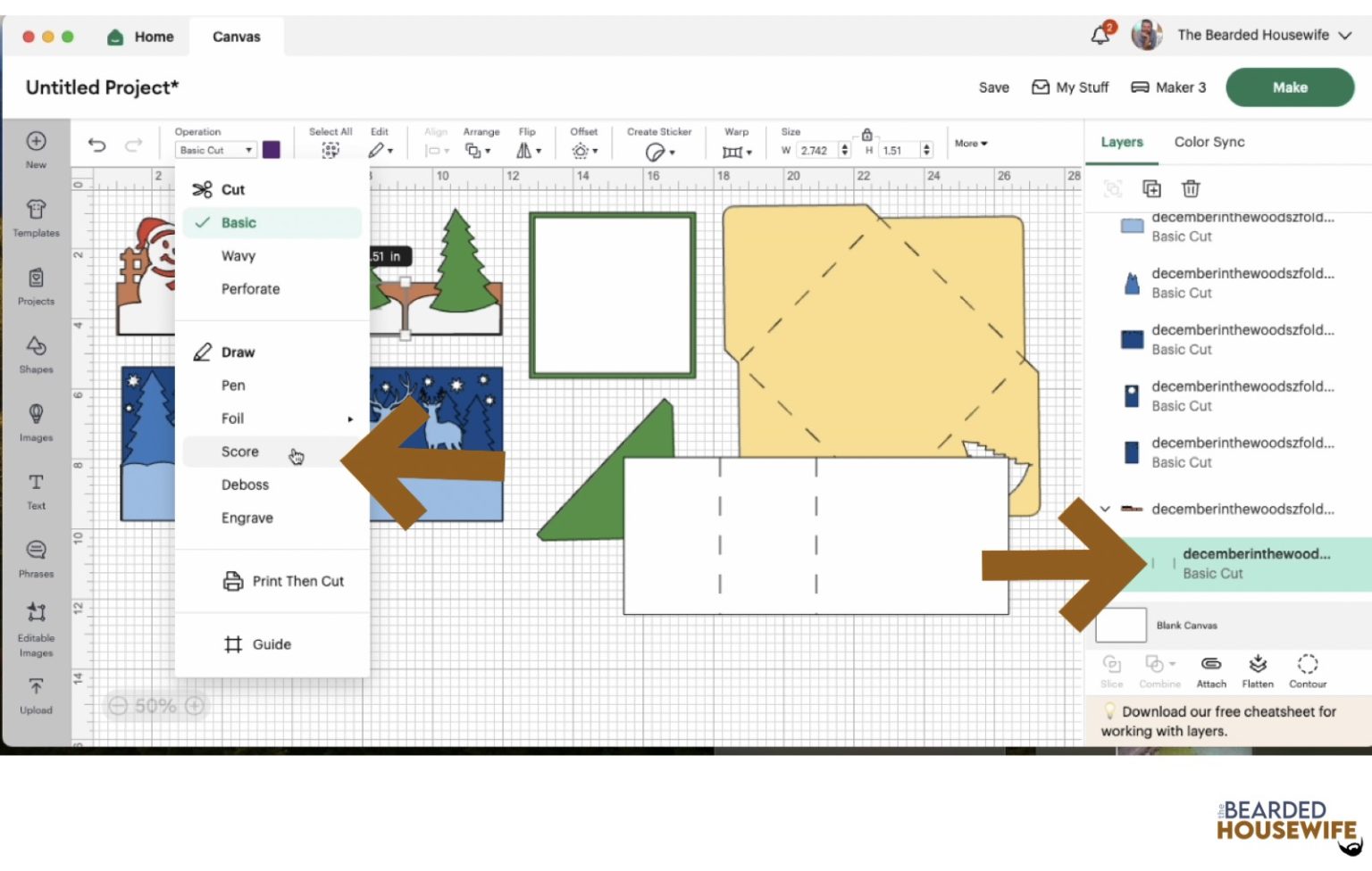 How to Make Adorable Winter Z-Fold Cards - The Bearded Housewife