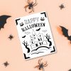 How to Make Halloween House Insert Cards - The Bearded Housewife