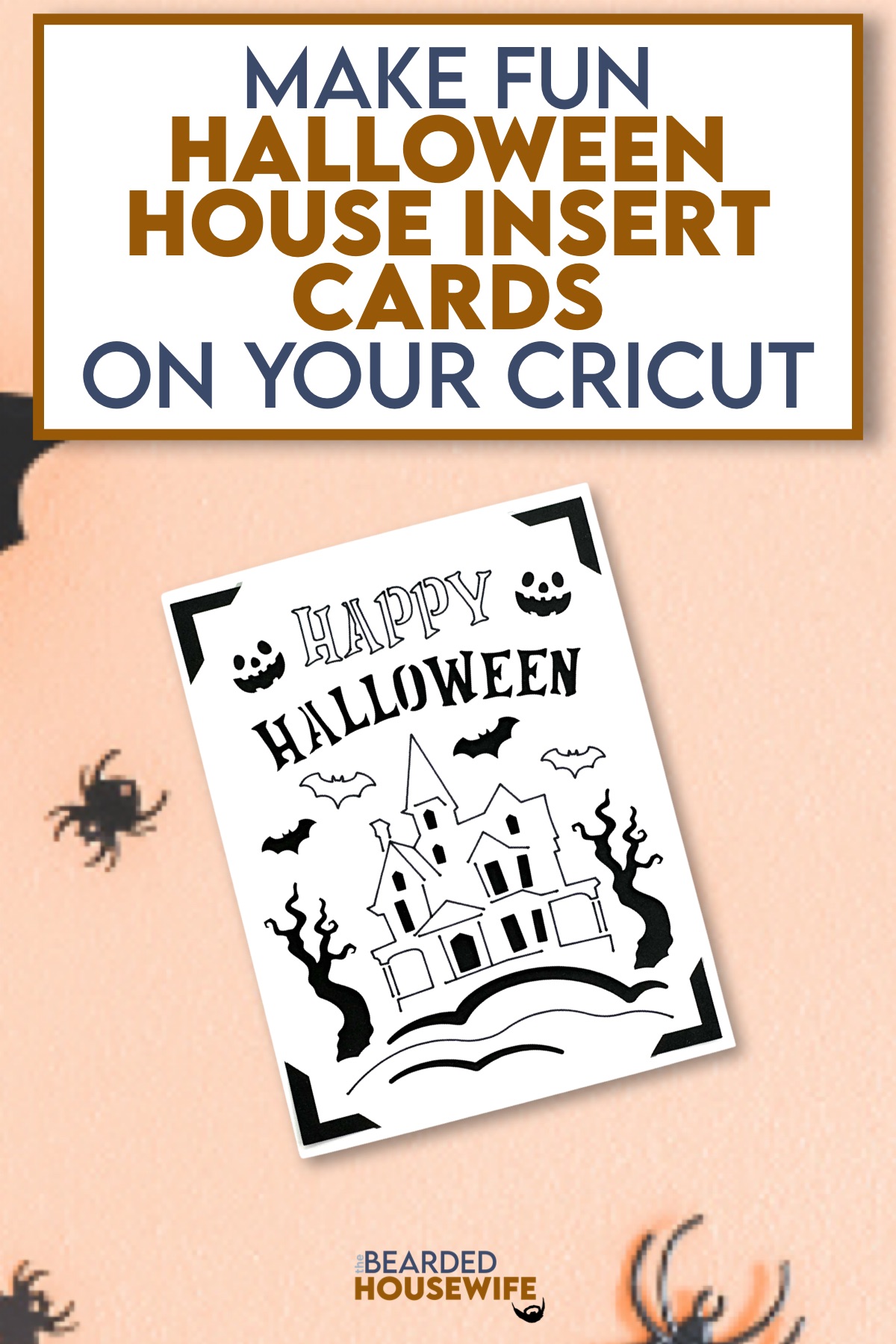 How to Make Halloween House Insert Cards - The Bearded Housewife