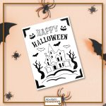 How to Make Halloween House Insert Cards - The Bearded Housewife