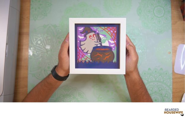 How to Make Ghost Cauldron Shadow Boxes - The Bearded Housewife