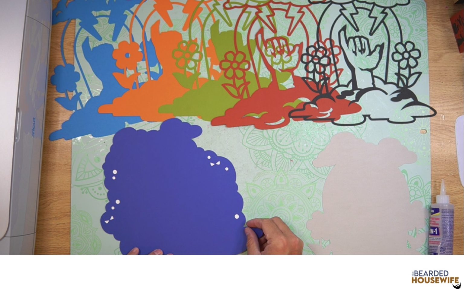 How to Make Out of the Grave Layered Paper Crafts - The Bearded Housewife