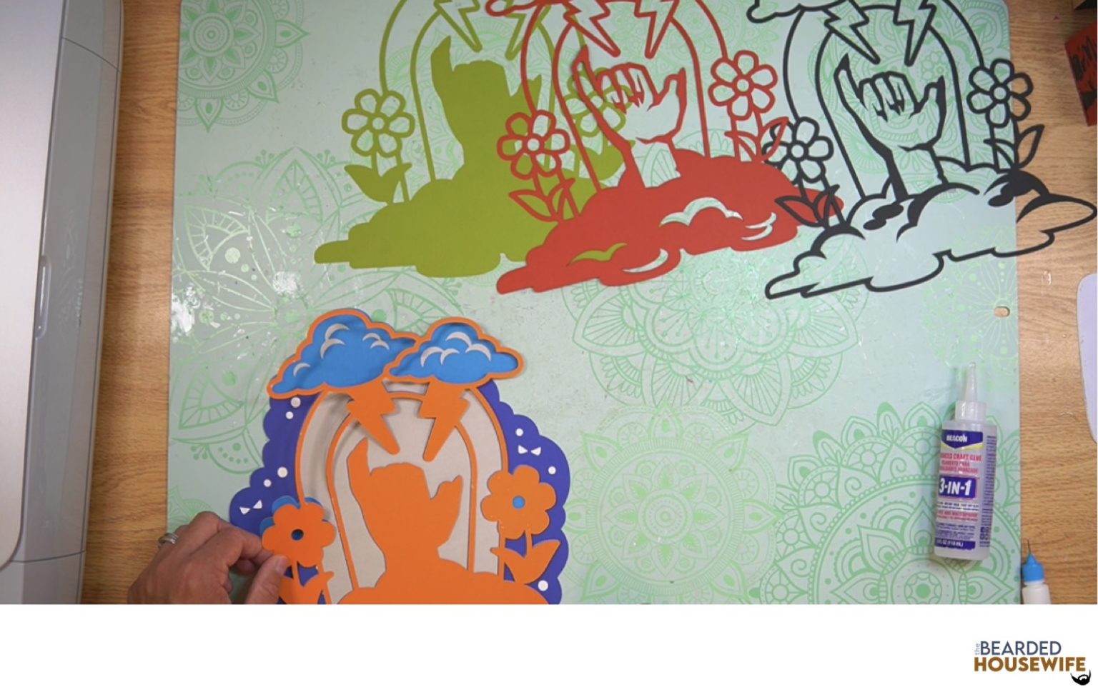 How to Make Out of the Grave Layered Paper Crafts - The Bearded Housewife
