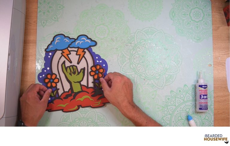 How to Make Out of the Grave Layered Paper Crafts - The Bearded Housewife