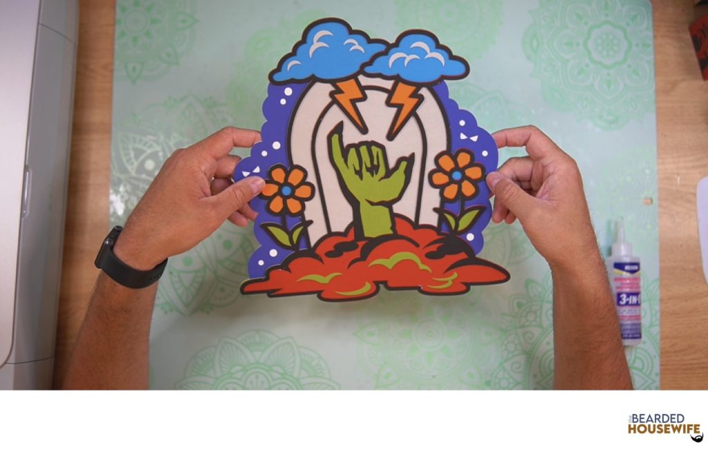 How to Make Out of the Grave Layered Paper Crafts - The Bearded Housewife