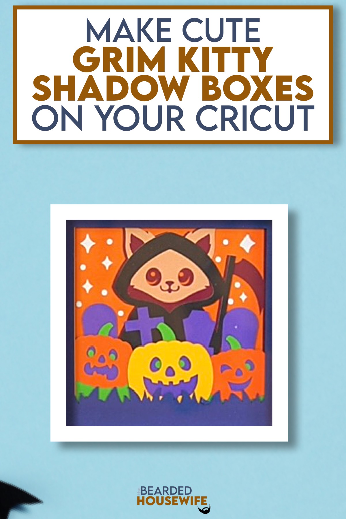 How to Make Grim Kitty Shadow Boxes - The Bearded Housewife