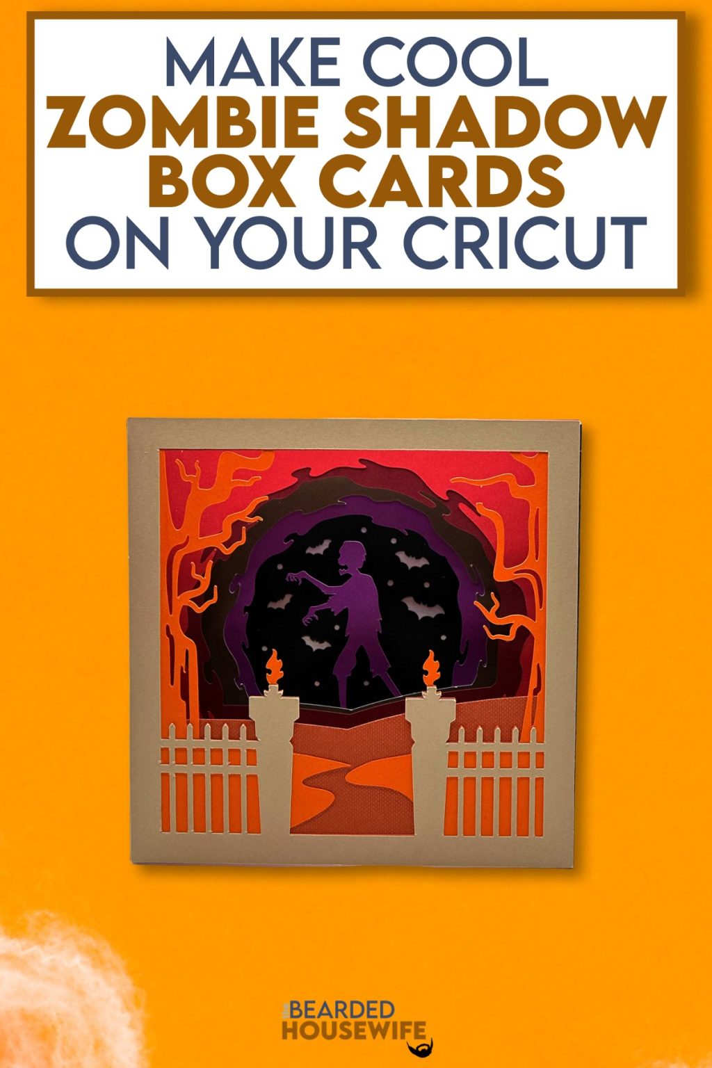 How to Make Cool Zombie Shadow Box Cards - The Bearded Housewife