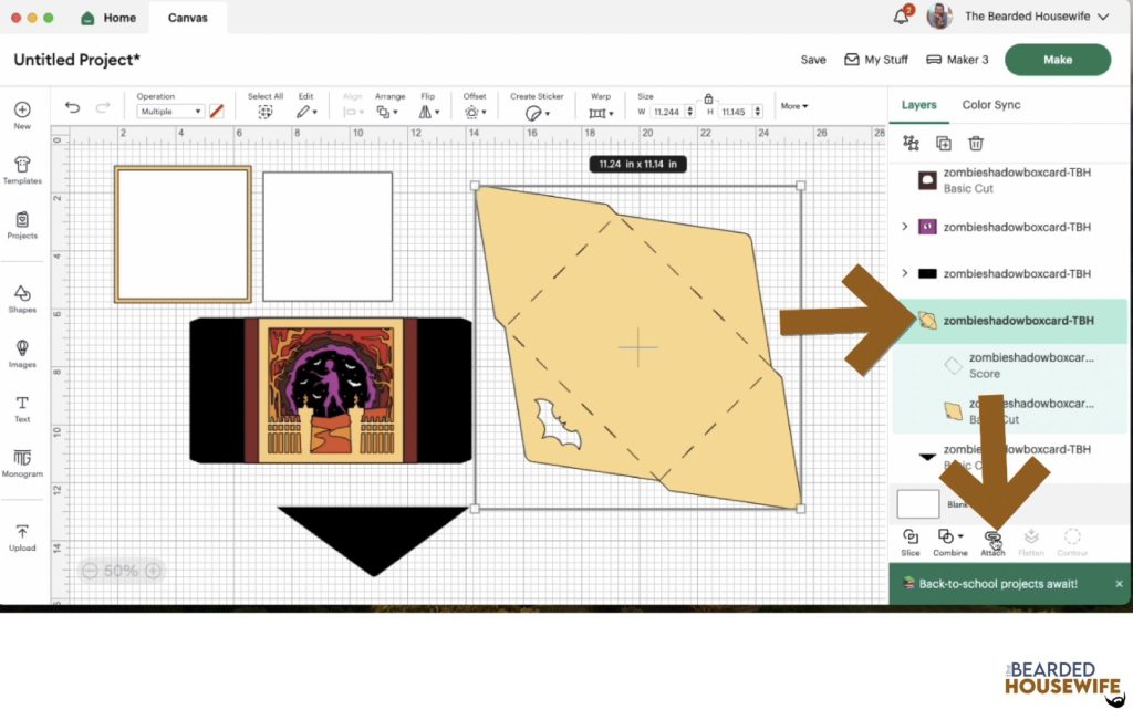 How to Make Cool Zombie Shadow Box Cards - The Bearded Housewife