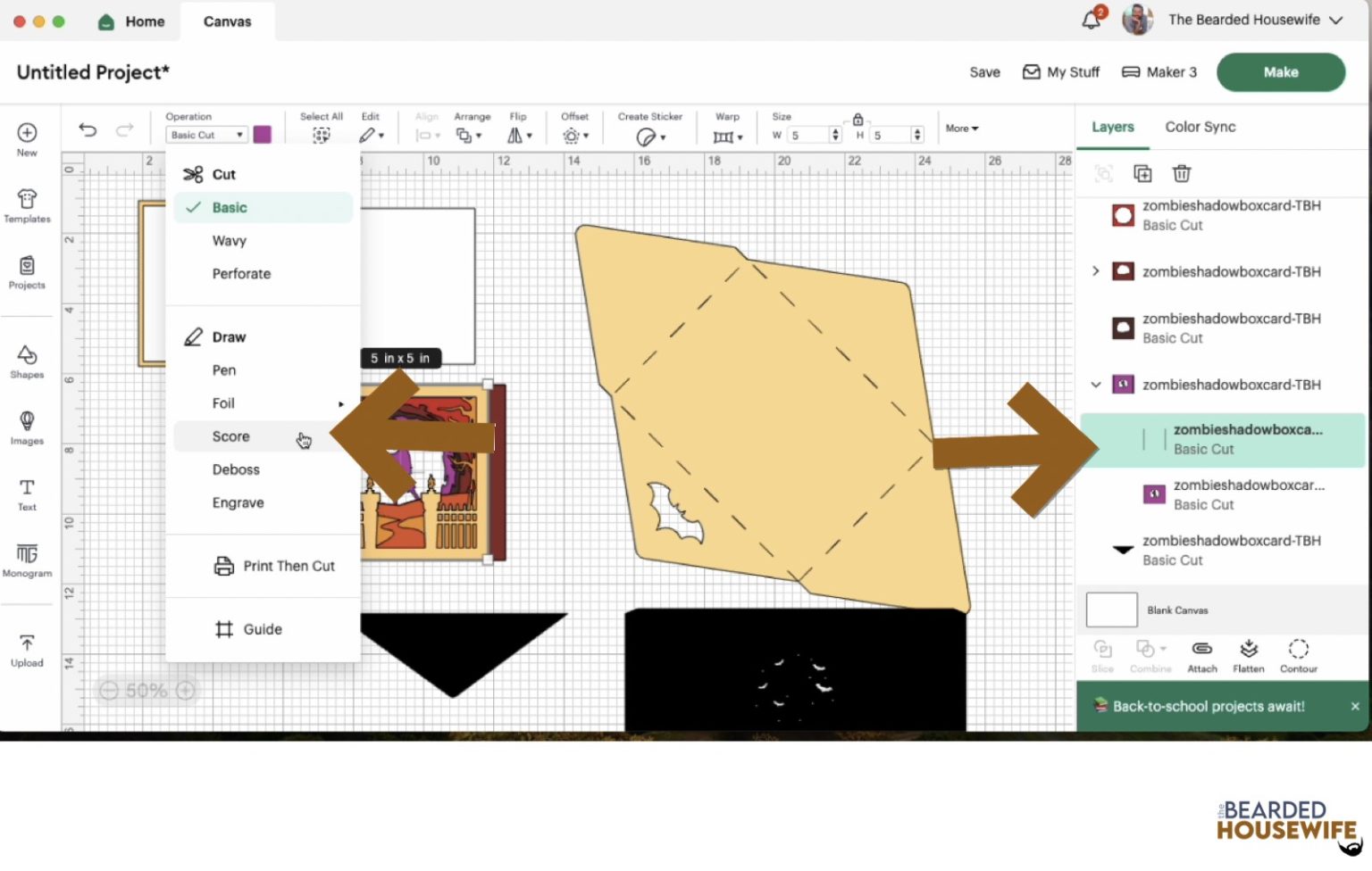 How to Make Cool Zombie Shadow Box Cards - The Bearded Housewife
