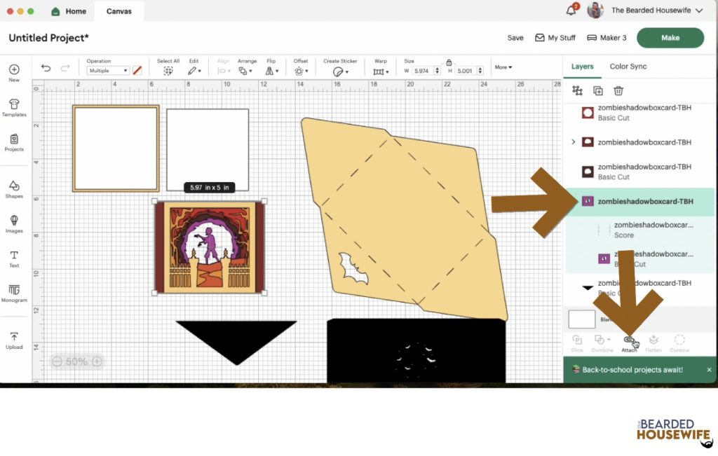 How to Make Cool Zombie Shadow Box Cards - The Bearded Housewife
