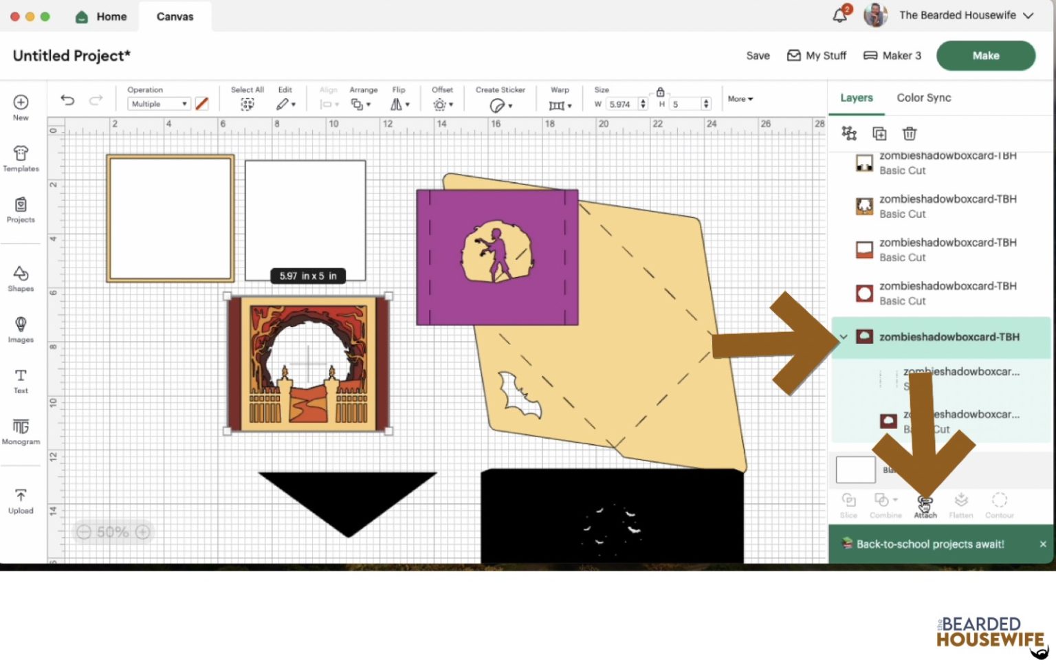 How to Make Cool Zombie Shadow Box Cards - The Bearded Housewife