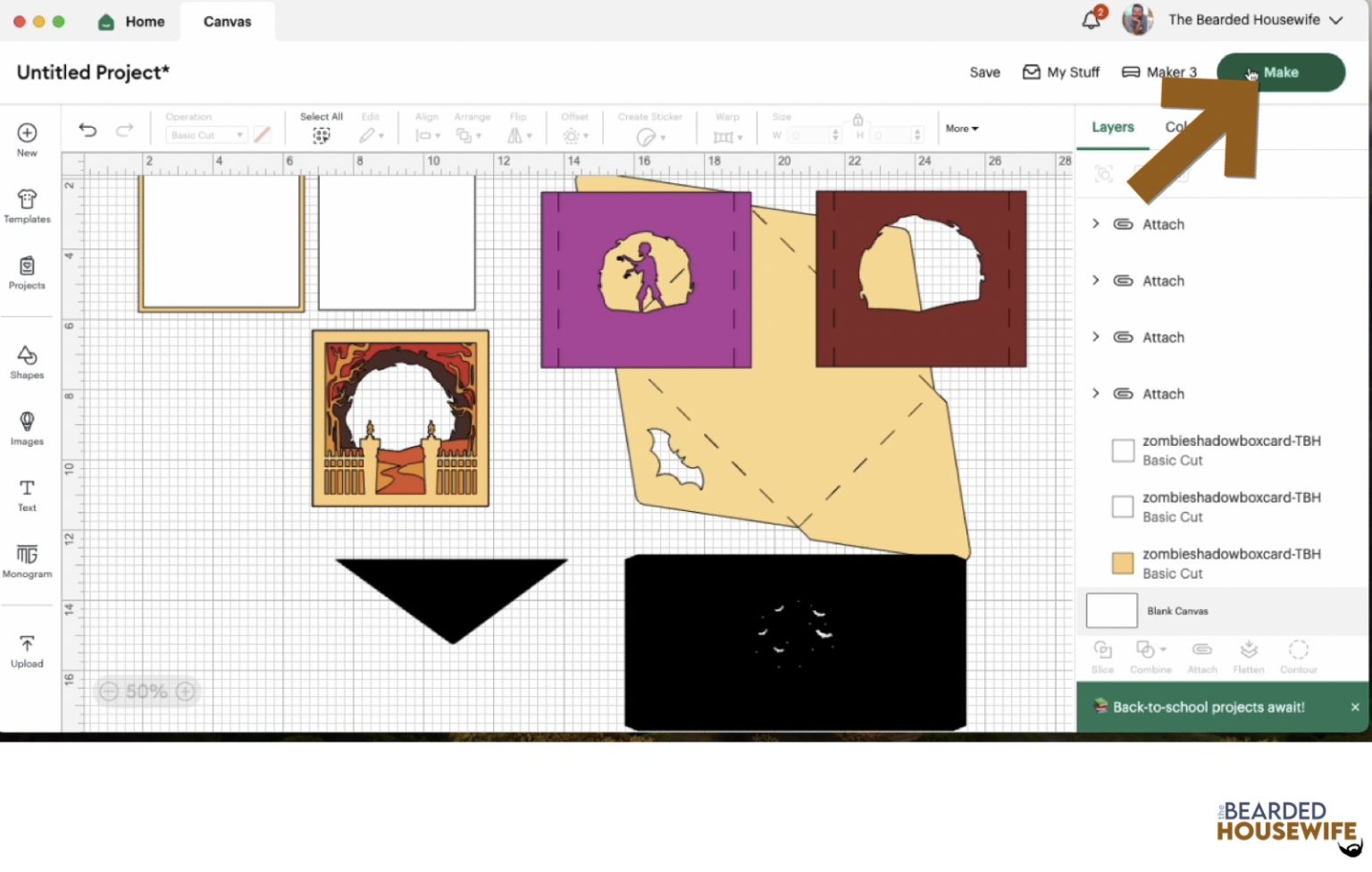 How to Make Cool Zombie Shadow Box Cards - The Bearded Housewife