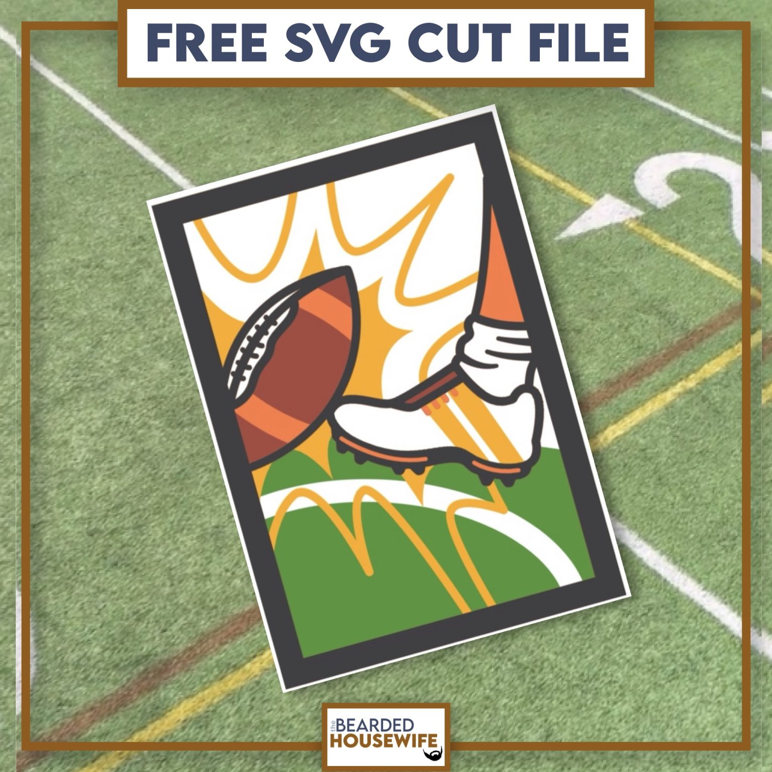 How to Make Fun Football Layered Cards - The Bearded Housewife