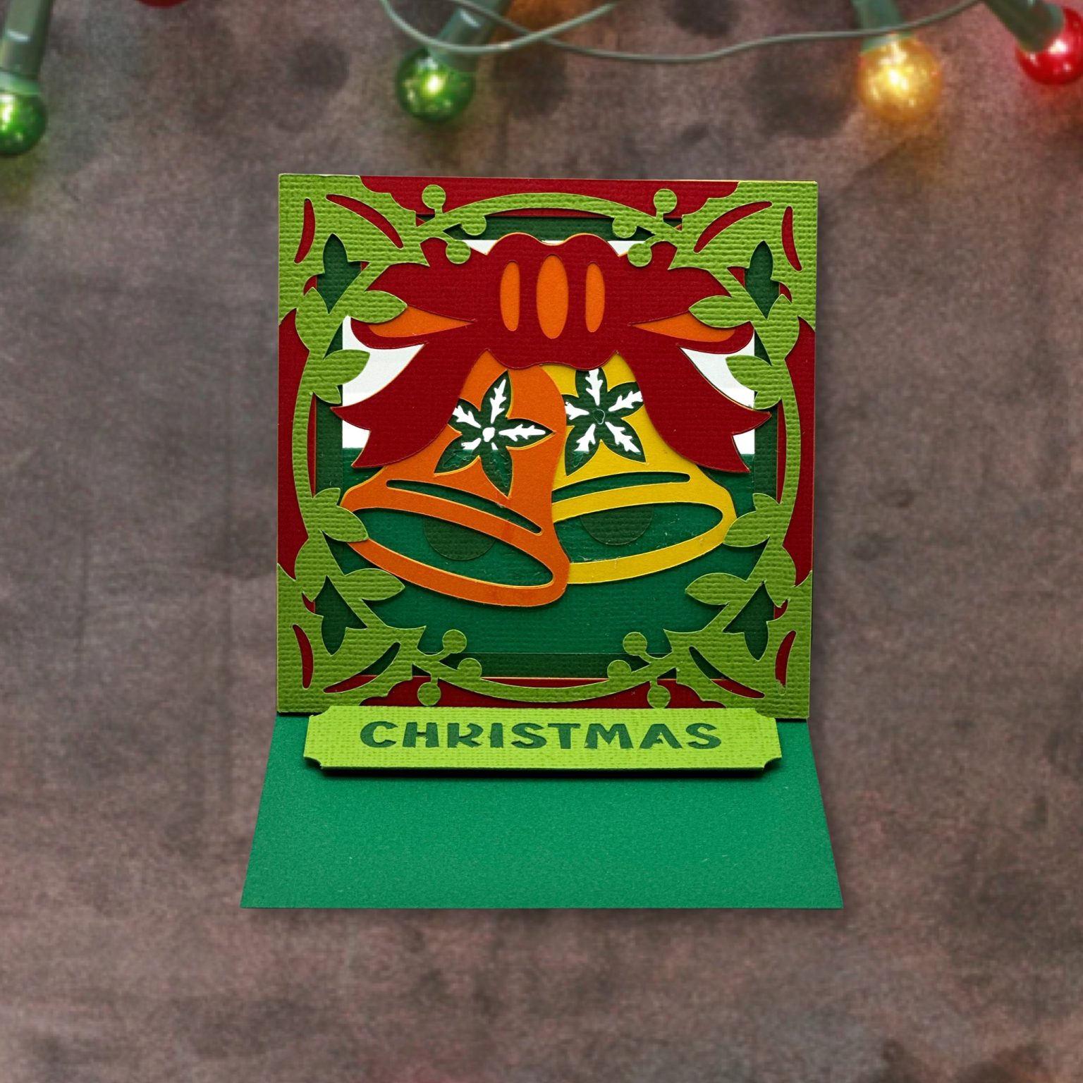 How to Make Fun Christmas Bells Easel Cards - The Bearded Housewife