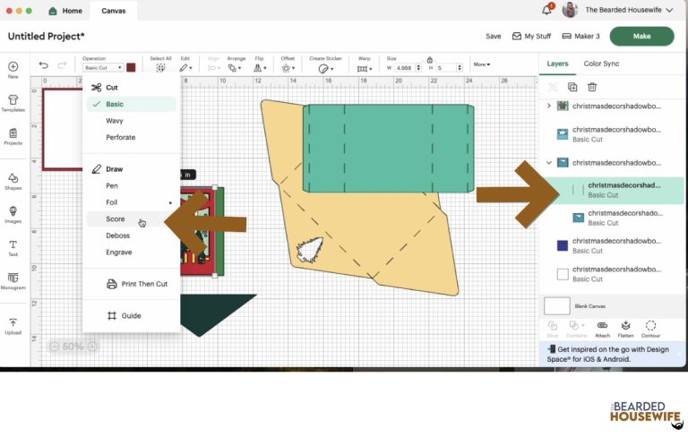 How to Make Fun Christmas Decor Shadow Box Cards - The Bearded Housewife
