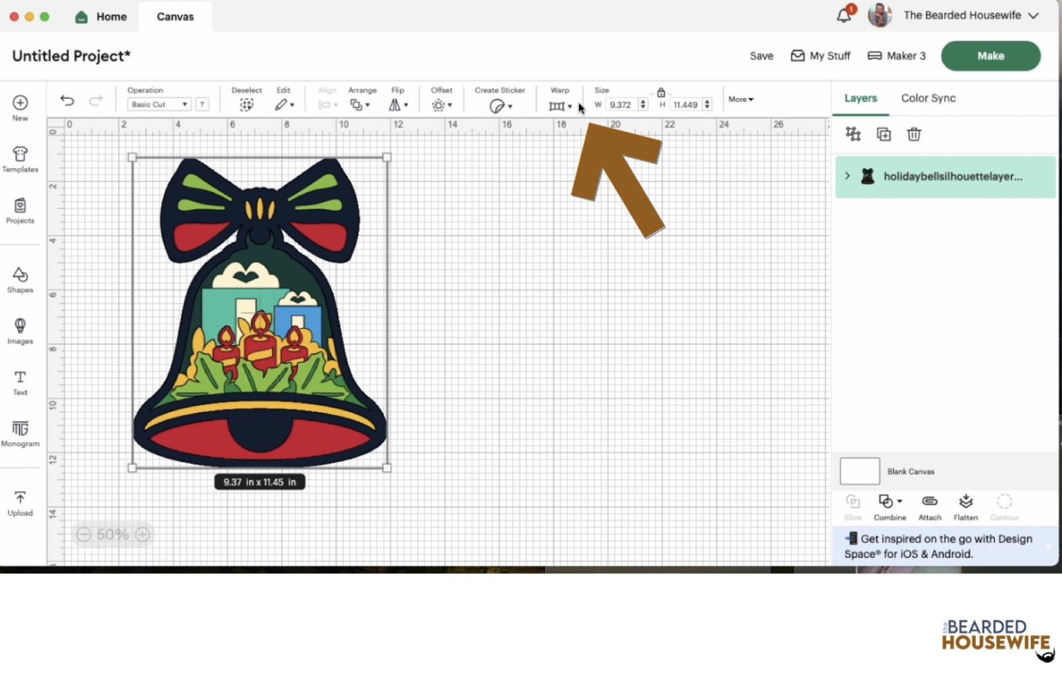 How to Make Cute Holiday Bell Layered Paper Crafts - The Bearded Housewife