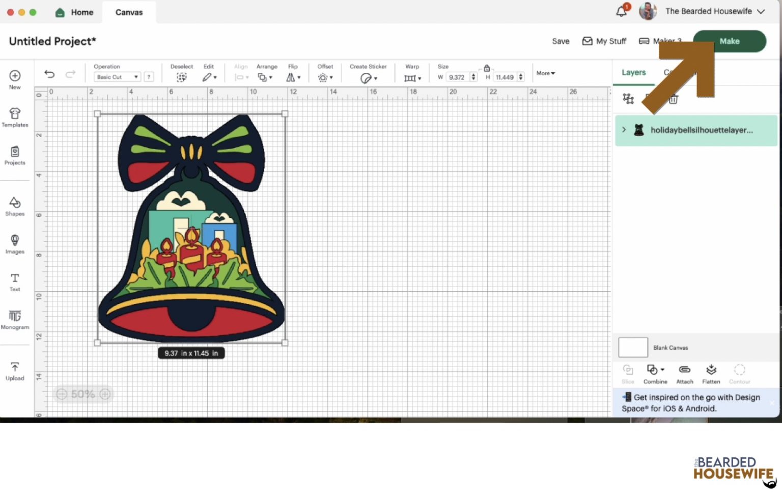 How to Make Cute Holiday Bell Layered Paper Crafts - The Bearded Housewife