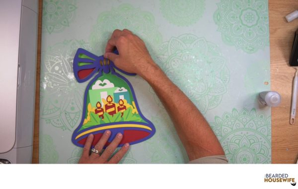 How to Make Cute Holiday Bell Layered Paper Crafts - The Bearded Housewife