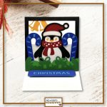 How to Make Cute Christmas Penguin Easel Cards - The Bearded Housewife